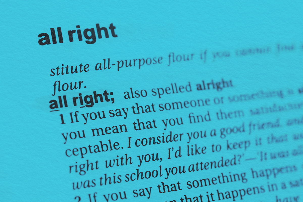 Is It ‘Alright’ or ‘All Right’? - Word Smarts